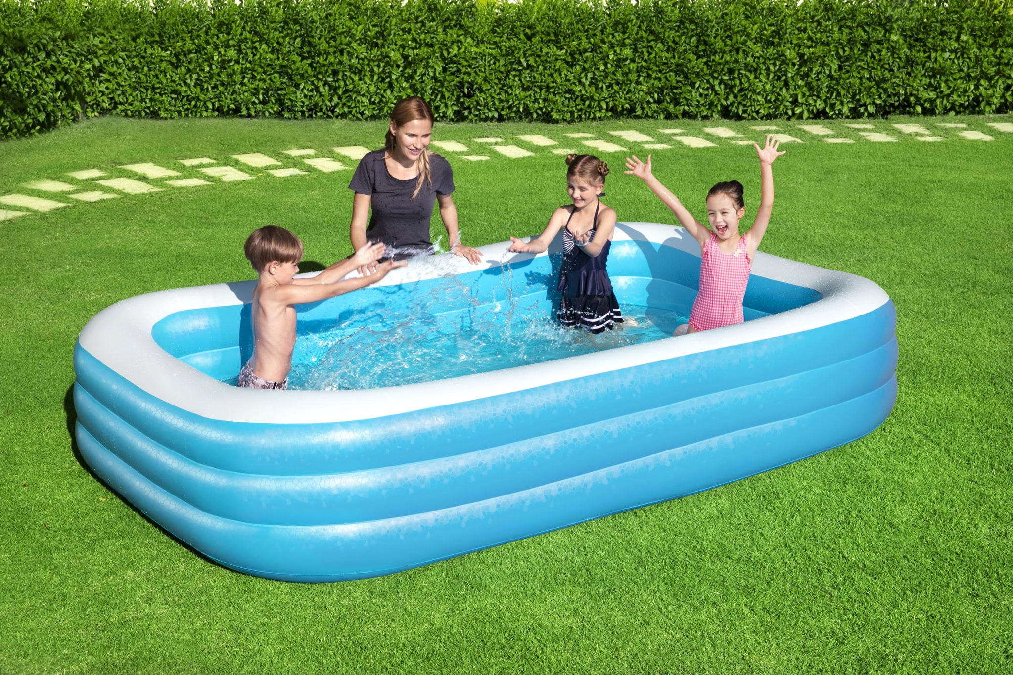 Bestway 10ft blue inflatable swimming Pool Available Just 3500 Rs ...